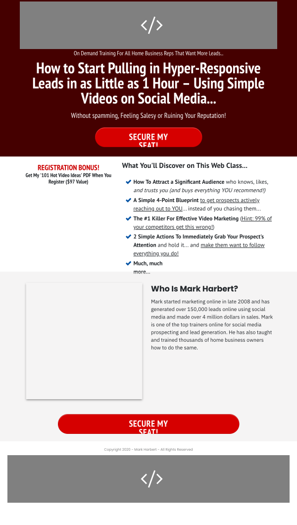 No Fear WOD Training – Hyper Responsive Leads | No Fear Video Marketing System 2.0